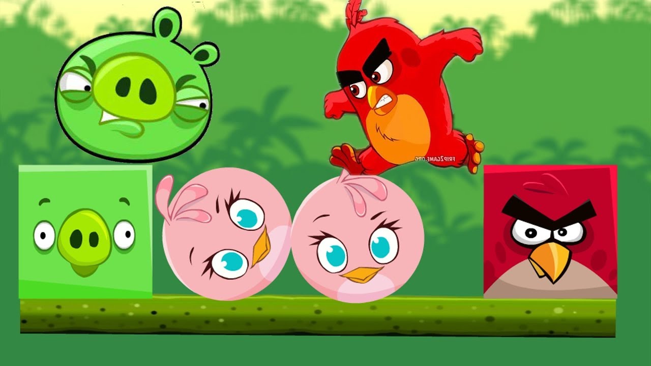 Angry Birds Kick Bad Piggies - SQUARE PIGS GOT KICKED BY STELLA - YouTube