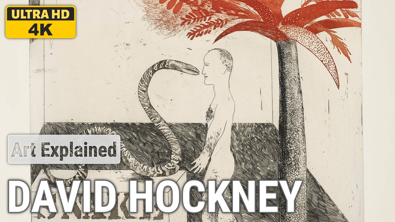 David Hockney: A collection of 10 artworks with title and year, 1962 ...