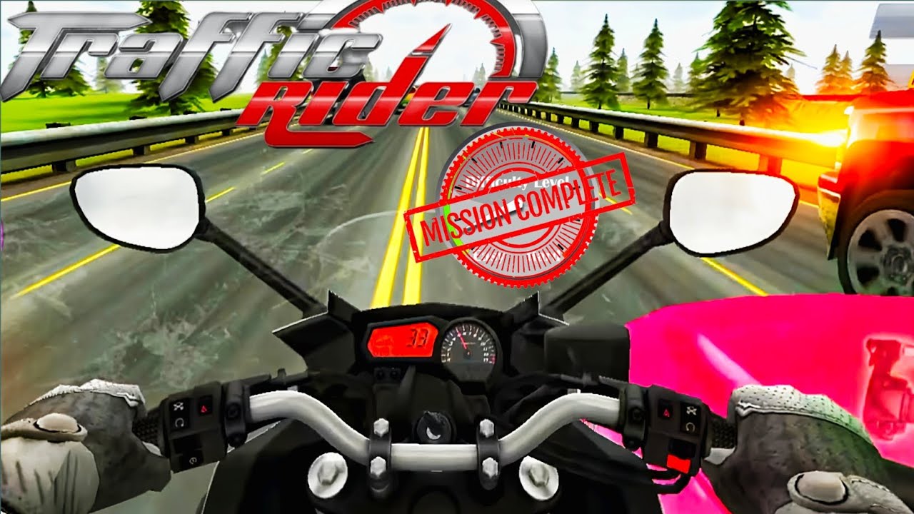 Crazy Bike Riding Gameplay 🔥🏍️ || Mission complete || Traffic Rider ...