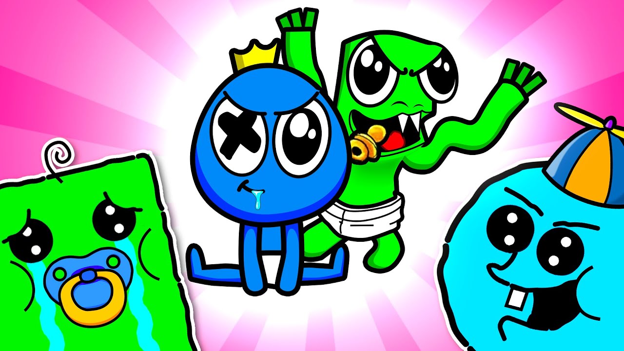 ¡LOS RAINBOW FRIENDS 🌈 SE CONVIRTIERON EN BEBÉS 👶! - YouTube