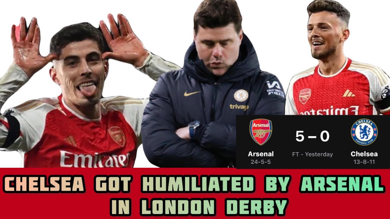 Arsenal Slap 5 In Chelsea Face While Kai And Ben Score A Brace - YouTube