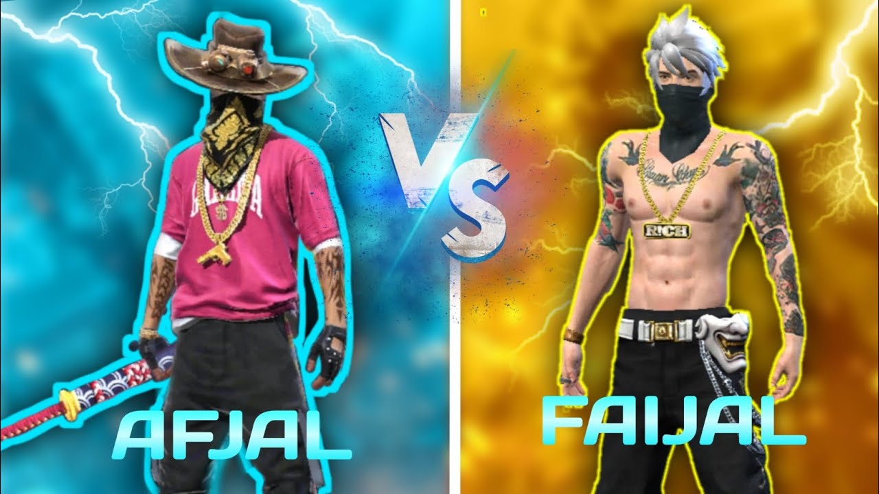 AFJAL VS FAIJAL 1VS1 only mp40 challenge in costume room #afjal gaming ...