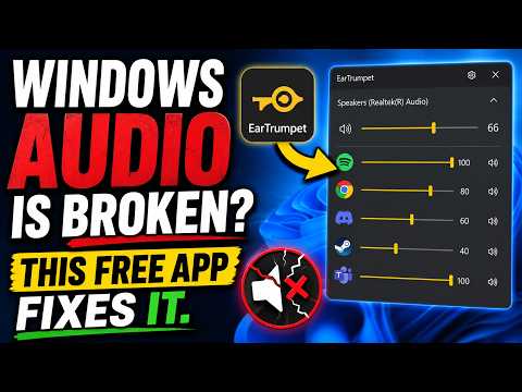 Windows Audio is Broken? This Free App Fixes It.
