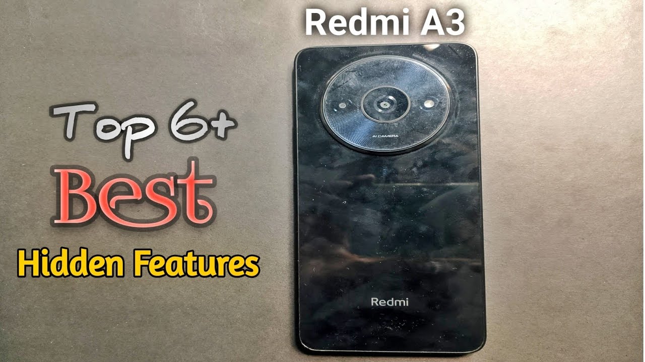 Redmi A3 Top 6+++ Hidden Features | Redmi A3 Tips And Tricks | Redmi A3 ...