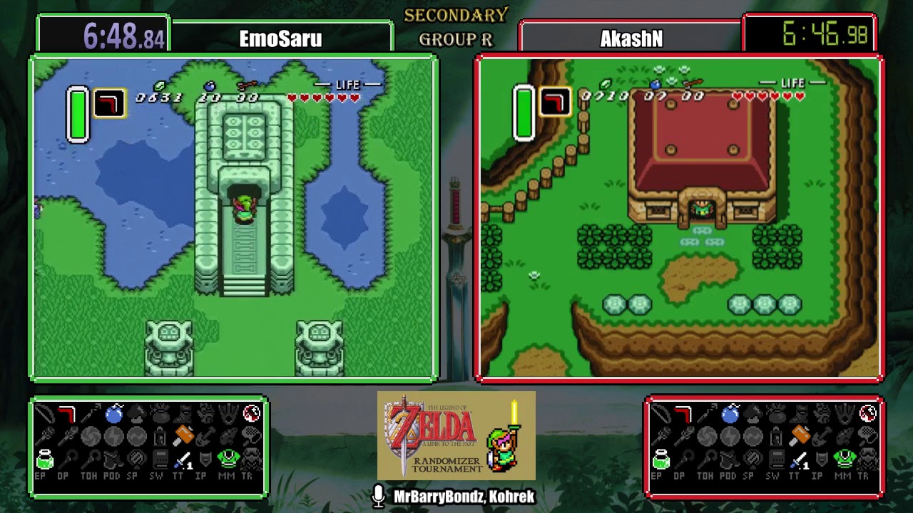 EmoSaru vs AkashN. ALTTP Randomizer Secondary Tournament Fall 2017 ...