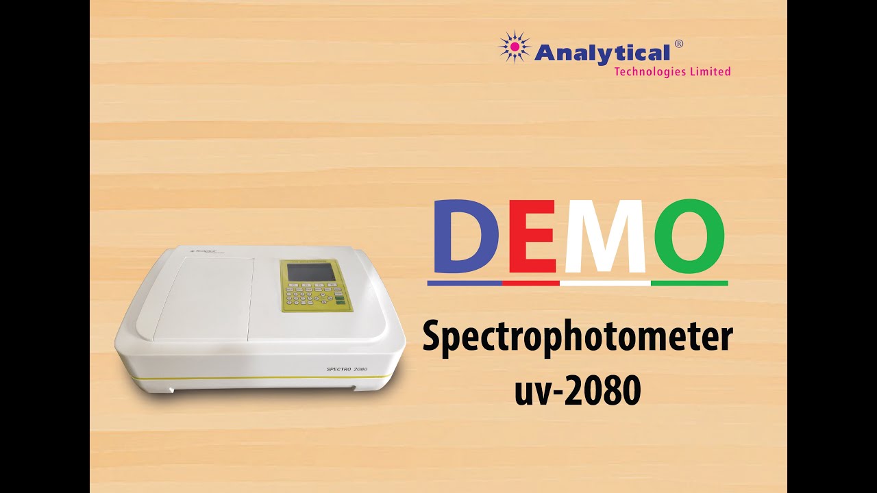 Demo UV SPECTROPHOTOMETER 2080 PLUS DOUBLE BEAM ANALYTICAL TECHNOLOGIES ...