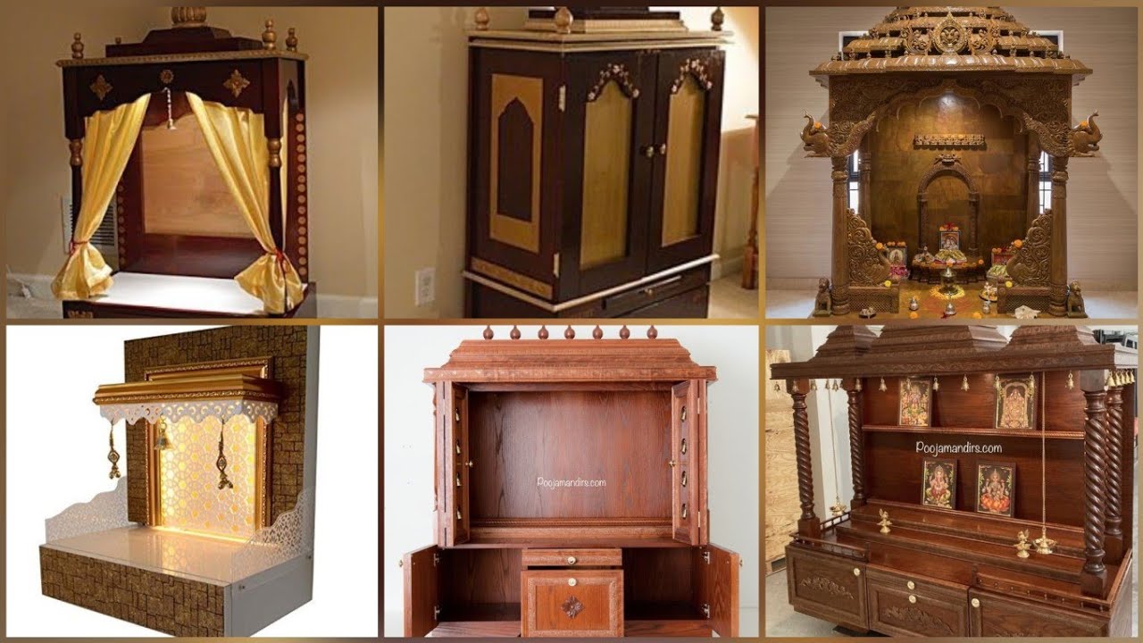 Small Wooden Mandir Design for Home | Small Wooden Temple Design ...