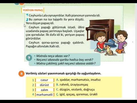 1-ci sinif Azərbaycan dili 2-ci hissə səhifə 60 iş dəftəri 50