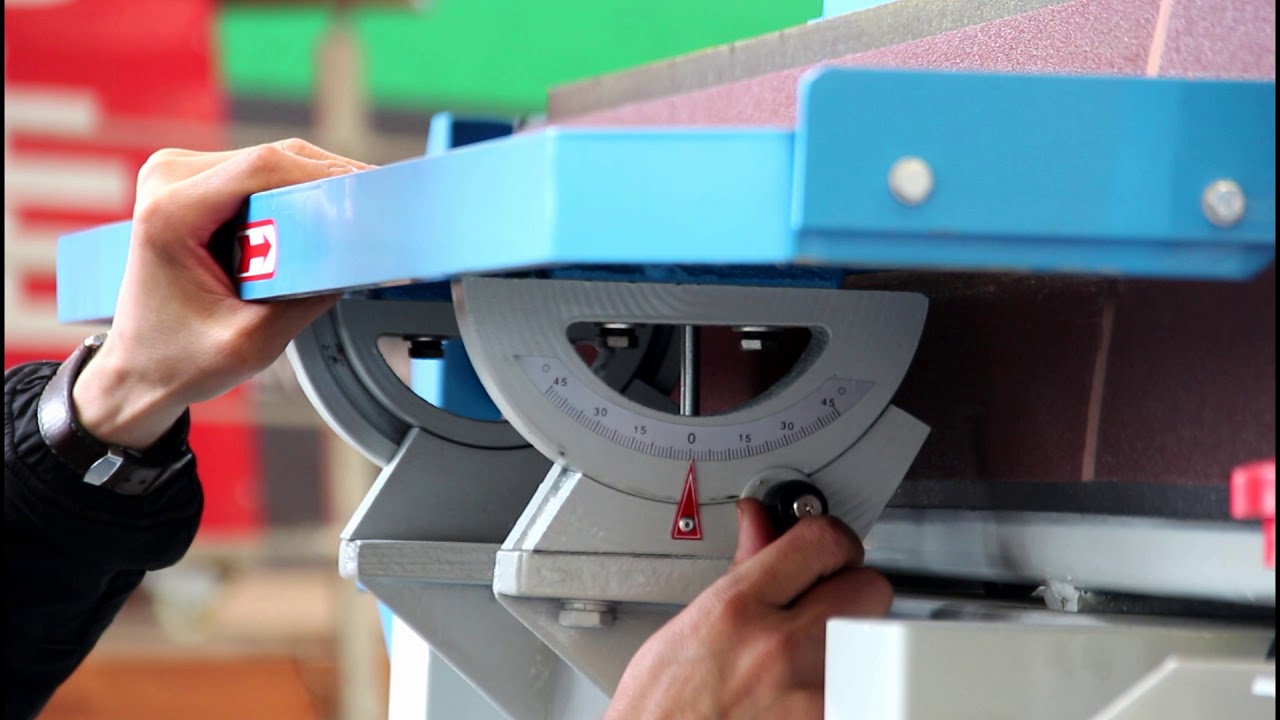 Manual vertical oscillating edge sanding machine, or belt sanding ...