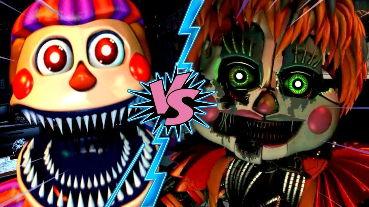 SCRAP BABY VS NIGHTMARE BB - La Liga de FNAF | FIVE NIGHTS AT FREDDY'S ...