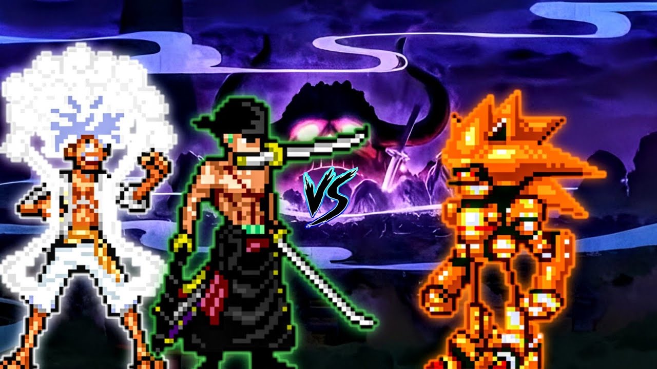 TC Luffy (all form) & Zoro Onigashima VS Mecha Sonic V2 in Jump Force ...
