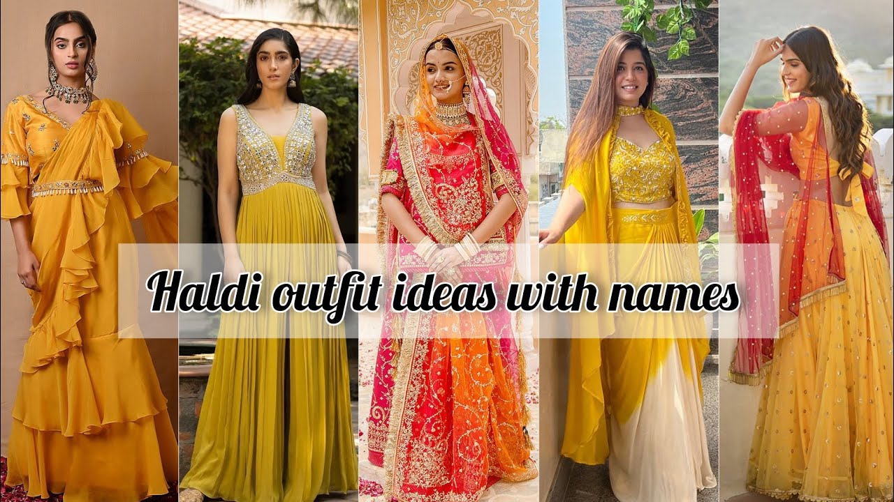 💛Haldi outfit ideas for girls women//💞Haldi function dress ideas for ...