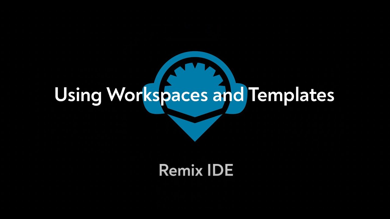 Using Workspaces and Templates in Remix - YouTube