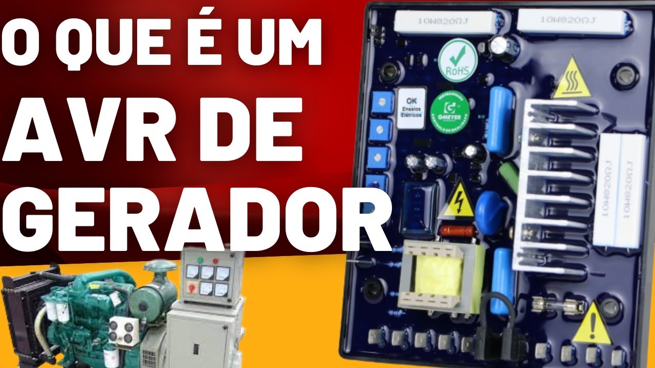 O QUE É UM AVR ou PLACA REGULADORA DE TENSÃO como ligar no grupo ...