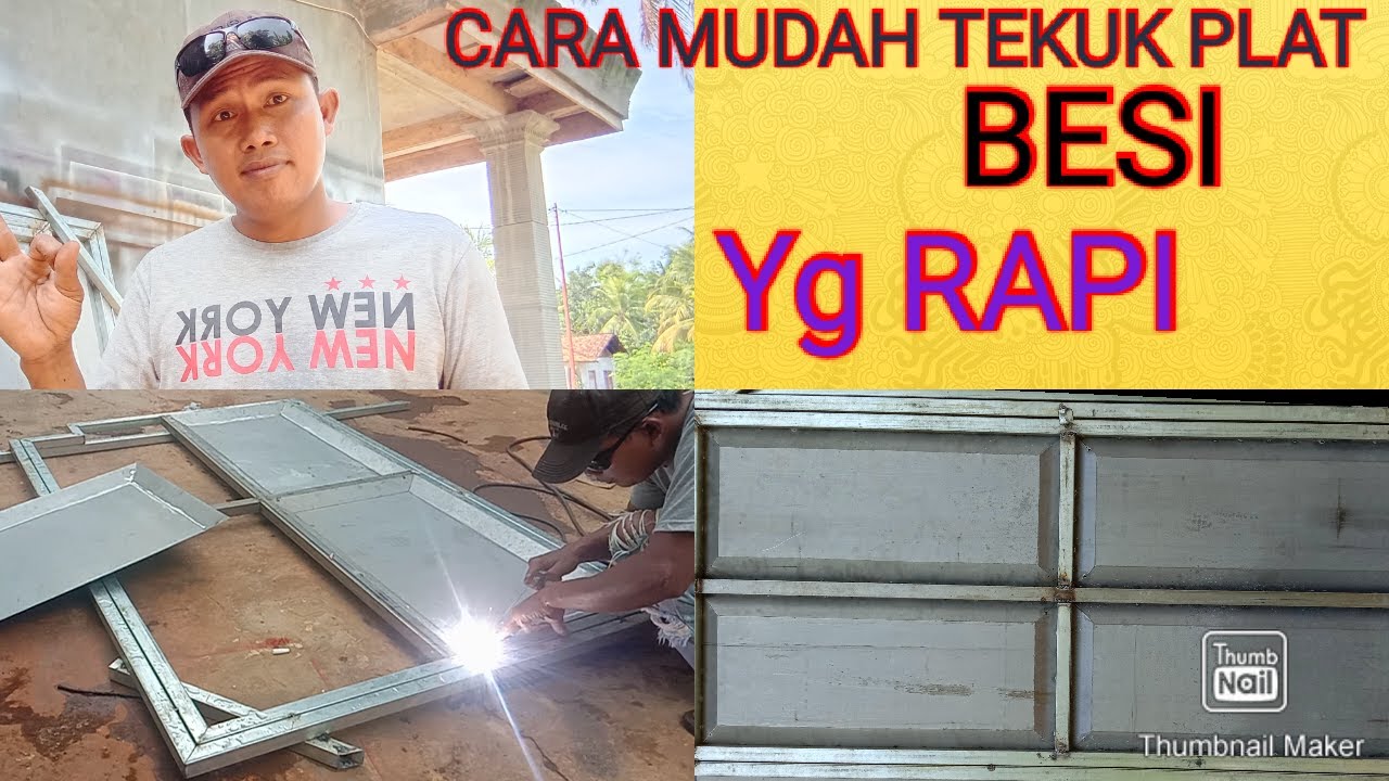 Cara Mudah Menekuk Plat Besi Yg Rapi||Easy Ways to Bend a Neat plate ...