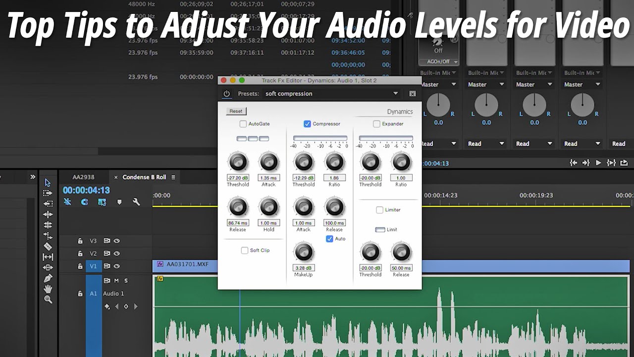Top Tips to Adjust Your Audio Levels for Video - YouTube
