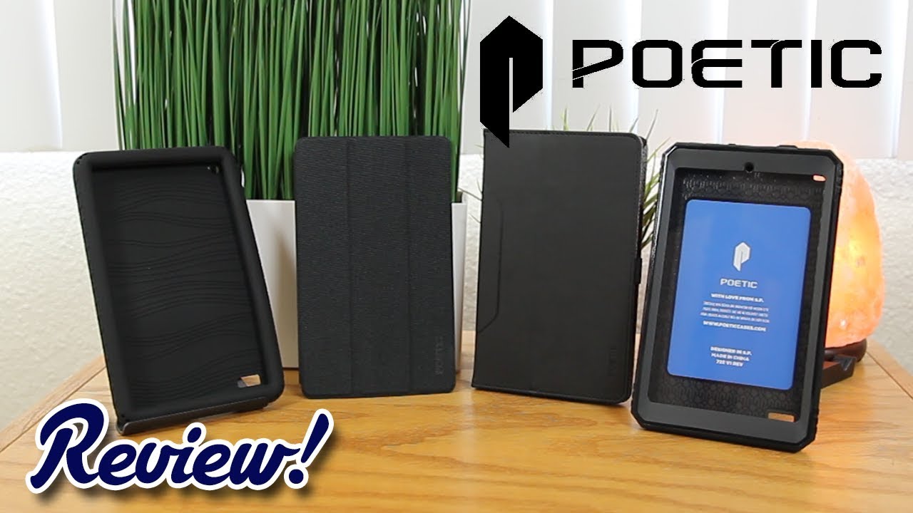Amazon Fire 7 with Alexa - Four Great Cases by Poetic! - YouTube