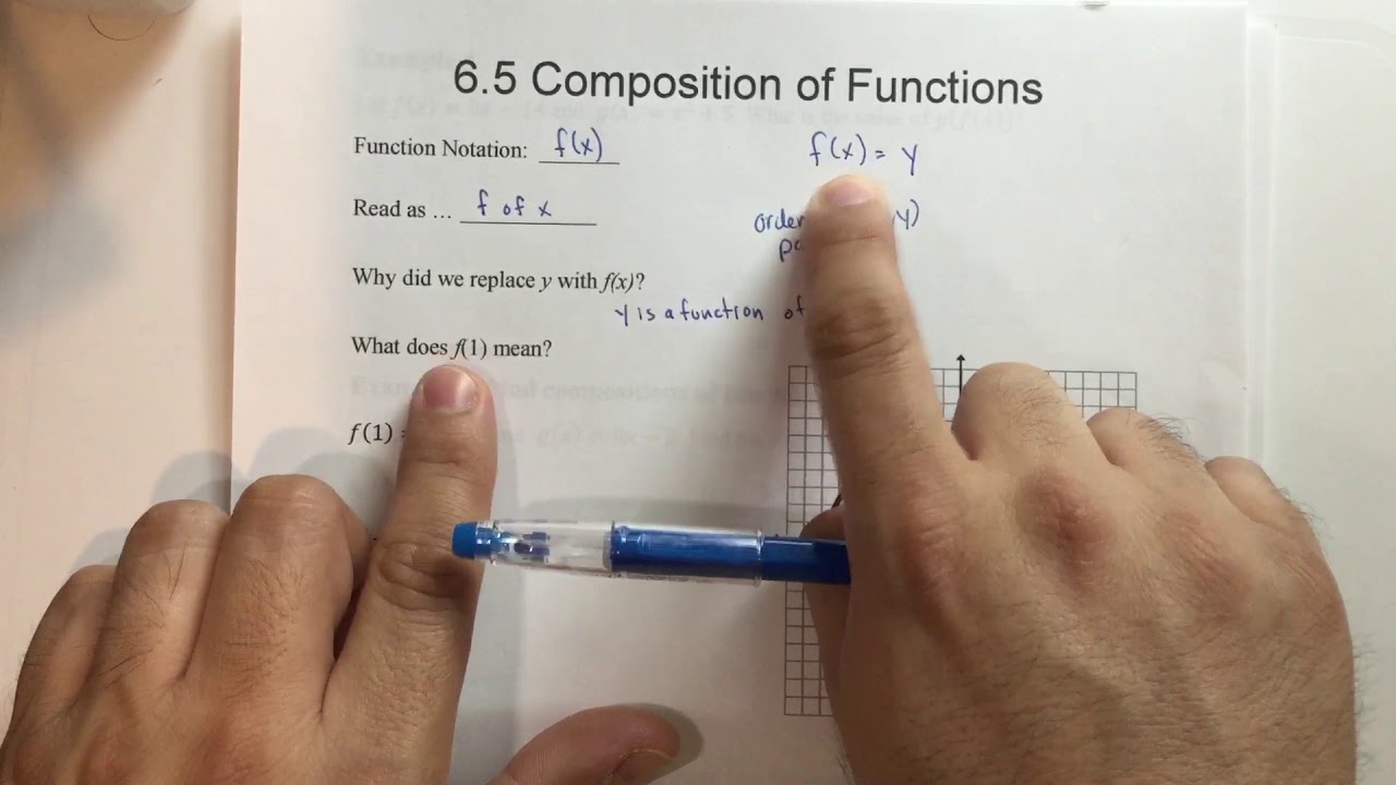 Composition of Functions: Function Notation - YouTube