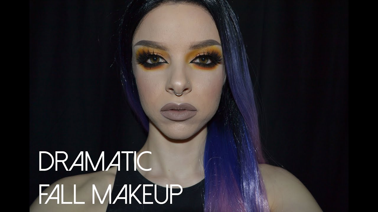 Dramatic Fall Makeup Tutorial - YouTube
