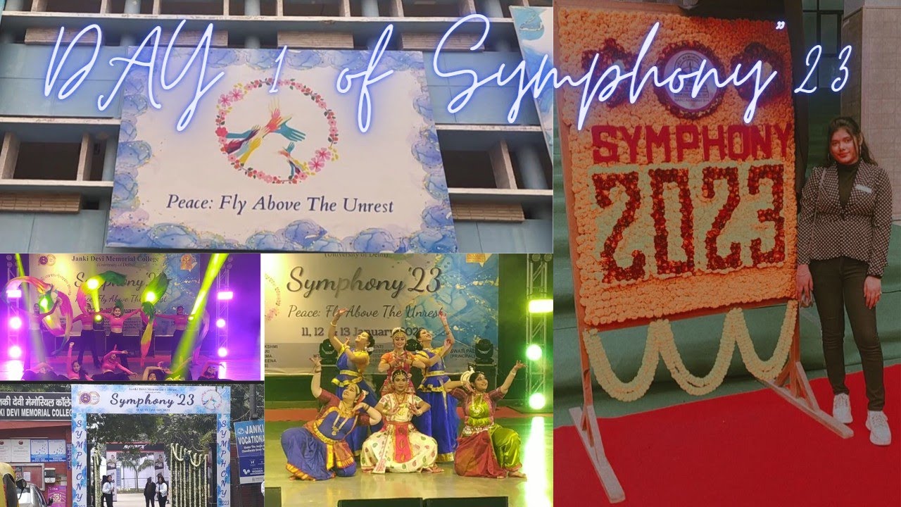 Day 1 : Symphony"23||Annual Fest||Janki Devi Memorial College||Delhi ...
