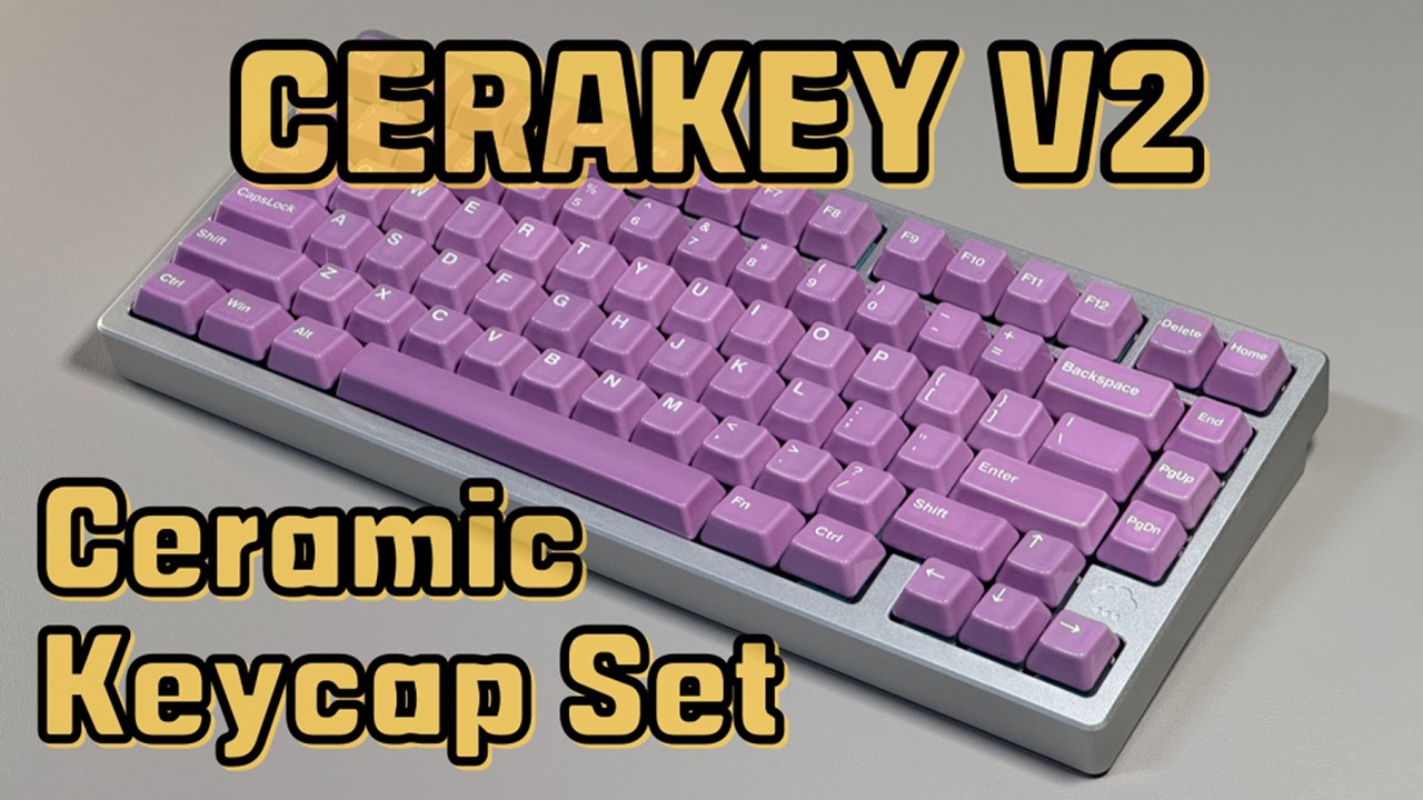 CERAKEY V2 Ceramic Keycap Set 세라키 V2 세라믹 도자기 키캡 세트 도자기 키캡과 레이니75의 조합의 ...