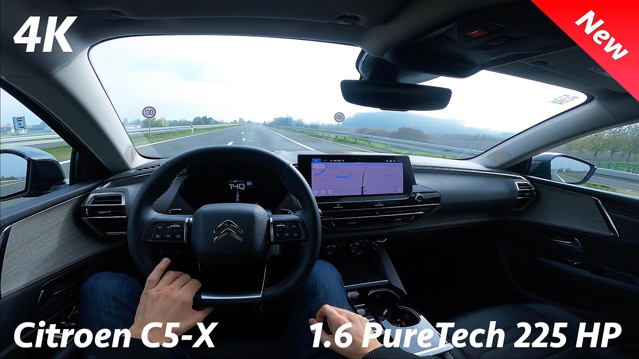 Citroen C5 X 2023 - POV Test drive in 4K | 1.6 PureTech 225 HP, 8 e-EAT ...