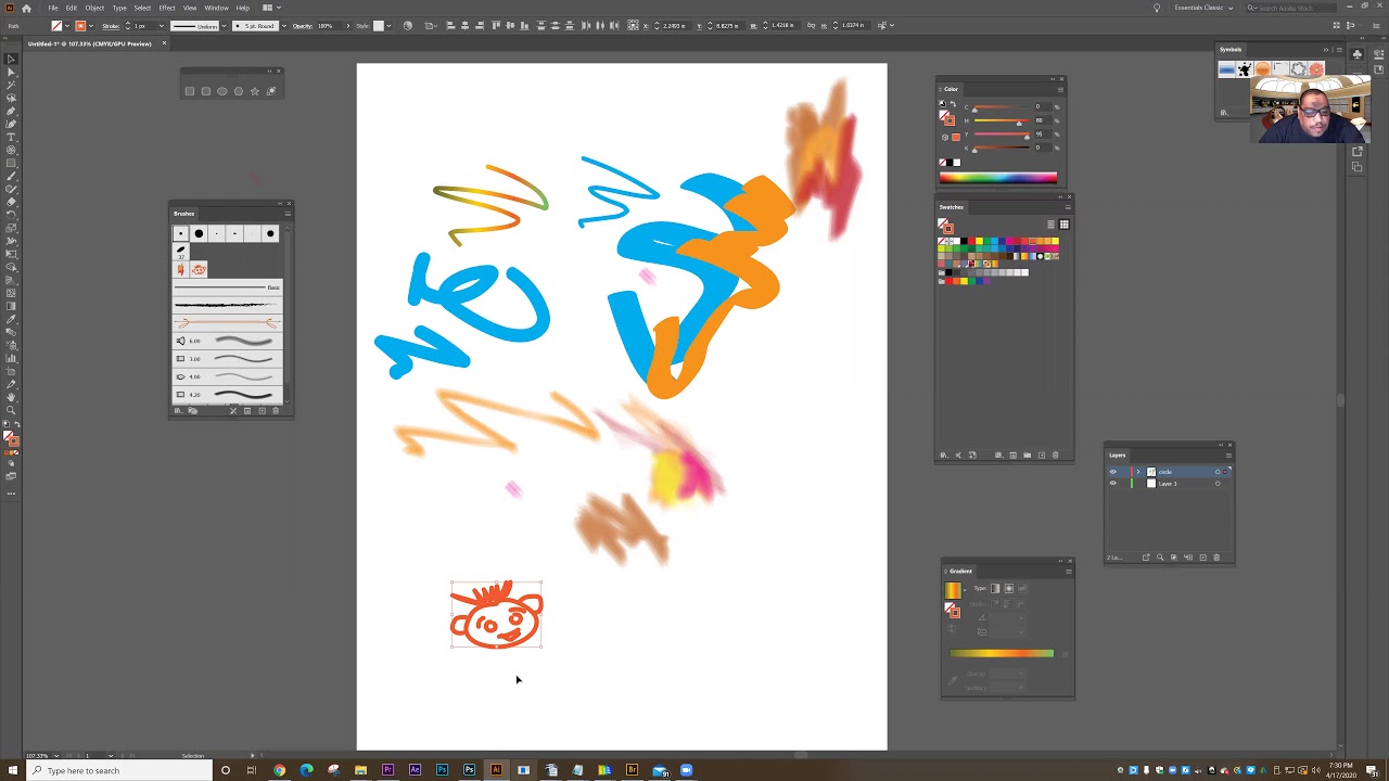 adobe illustrator scatter brush - YouTube