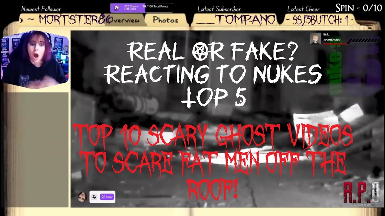 Real Or Fake Reactions, Nukes Top 5! Top 10 SCARY Ghost Videos To SCARE ...