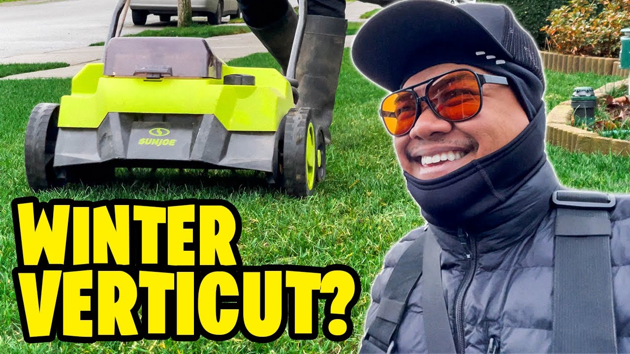 WINTER VERTICUT ~ IS VERTICUTTING NECESSARY IN WINTER? ~ 2nd Round of ...