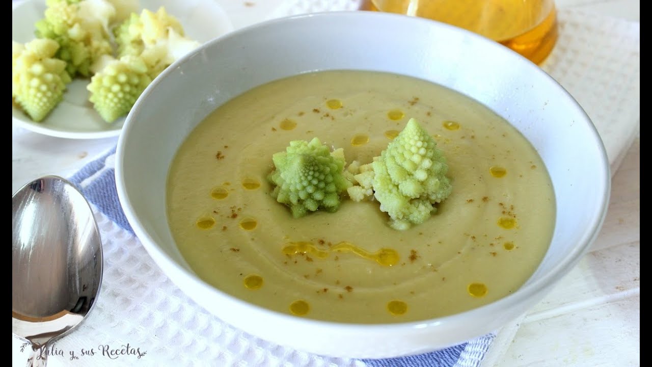 Crema de romanescu 🍵SANA Y NUTRITIVA - YouTube