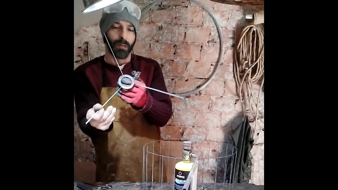 DIY - Κατασκευή πλαισίου καπέλου φωτιστικών - YouTube