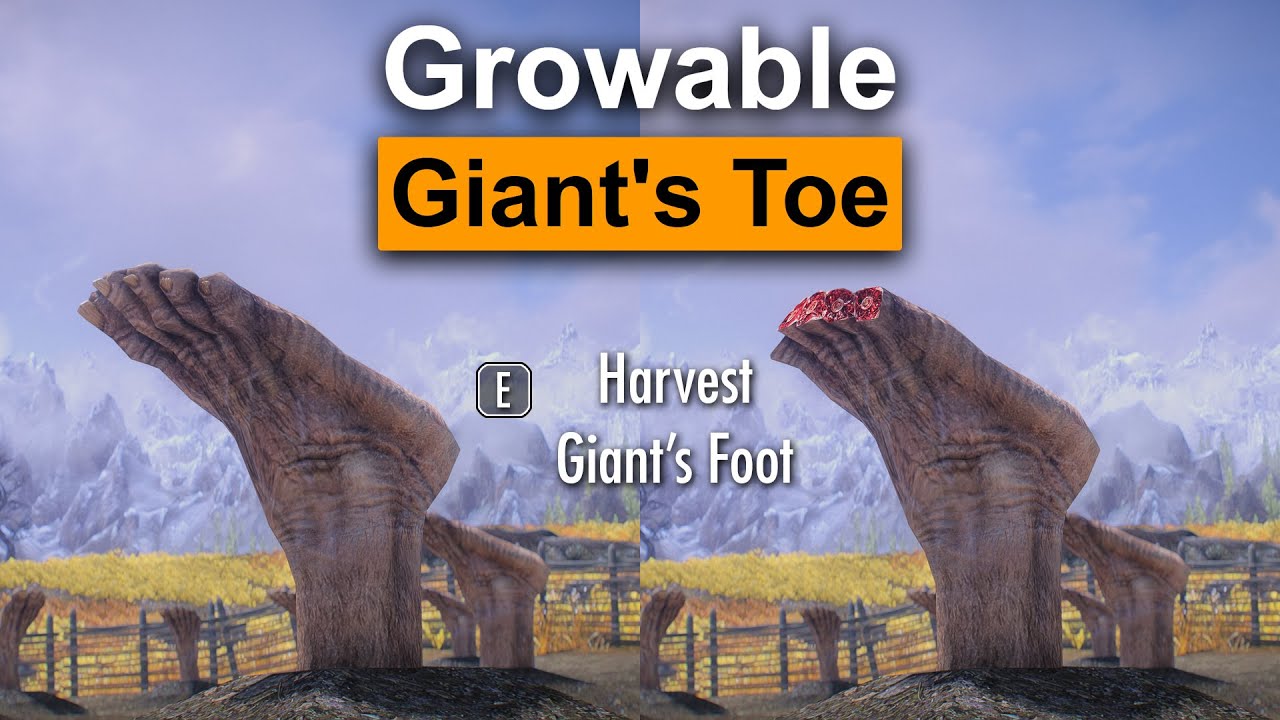 Skyrim Mod Showcase: Growable Giant's Toe - I'm Sorry - YouTube