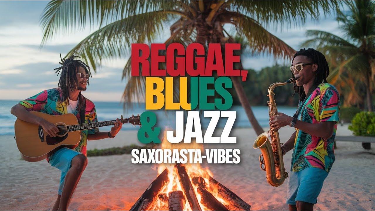 Ocean Waves Reggae 🌊 | Smooth Saxophone for Peaceful Days 🎷 # ...