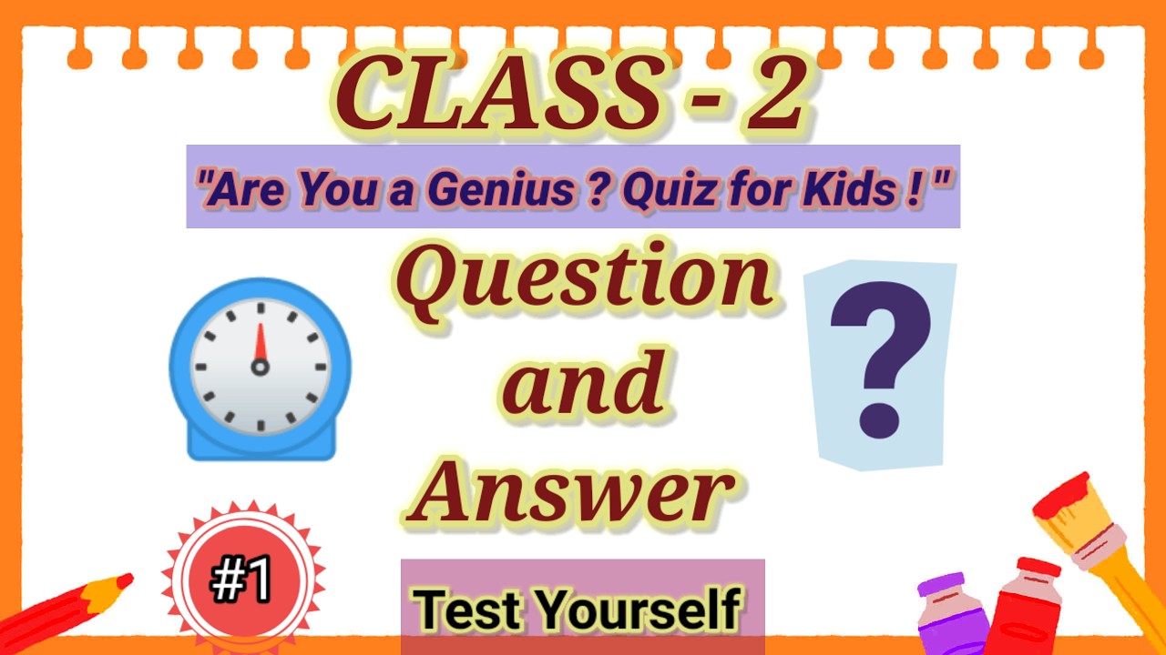 Quiz for class 2 / question and answer for class 2 / कक्षा 2 के लिए ...