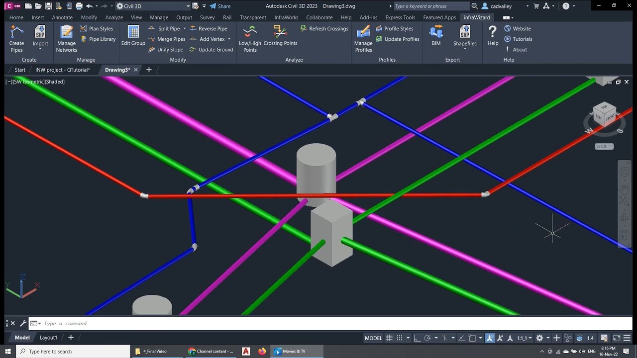Quick tutorial for infraWizard AutoCAD add-in for infrastructure BIM ...