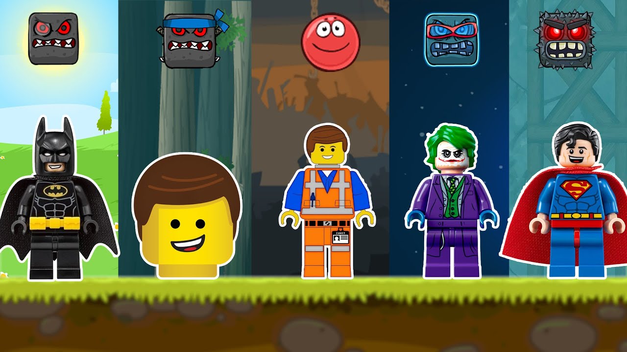 Lego || Red Ball 4 || All BOSS || Batman || Superman || Joker - YouTube