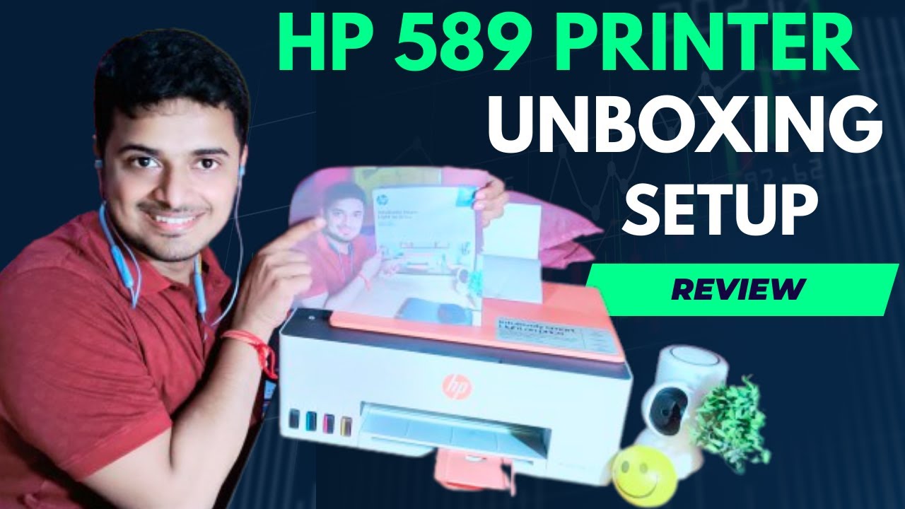 HP 589 Smart Tank Wireless All-in-One Printer - Unboxing | Review ...