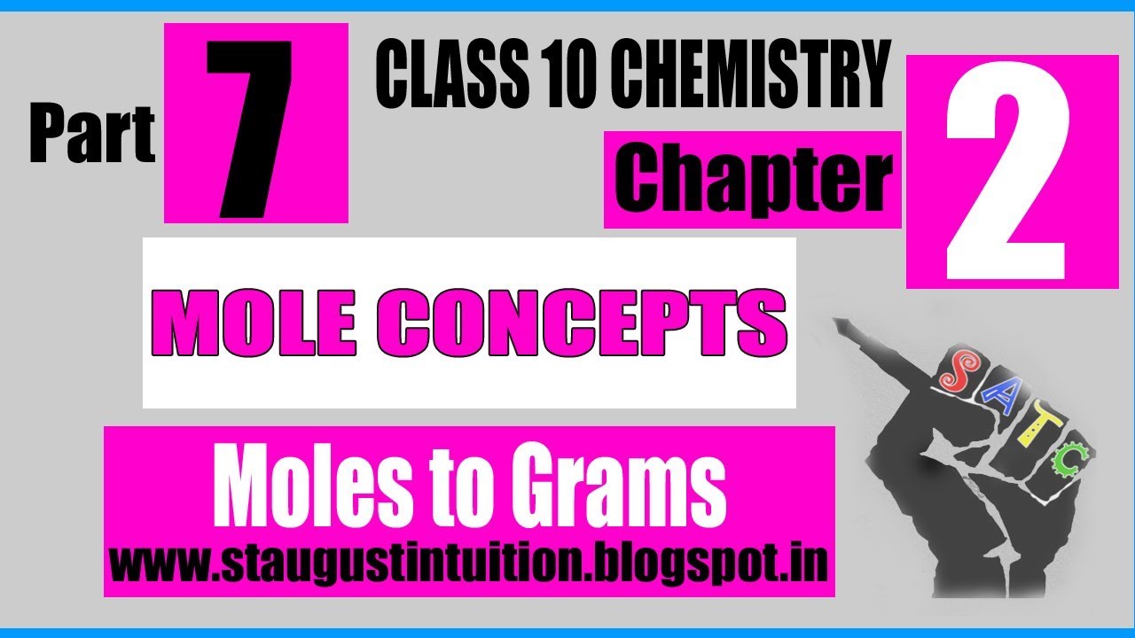 Moles to Grams, Grams to Moles Conversion Trick. Chemical reaction ...