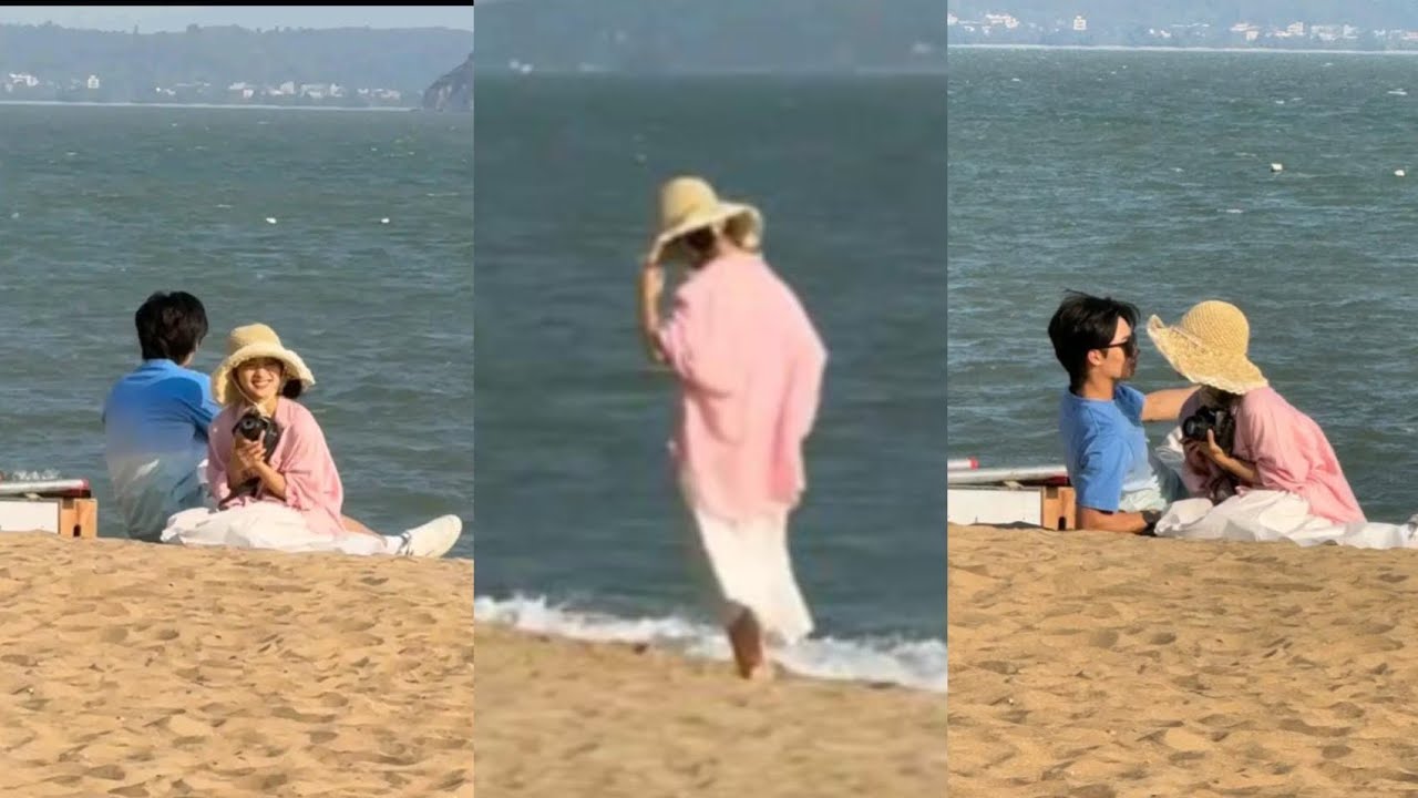 Shen Yue went on a beach | Dylan Wang Collab for Harbin beer - YouTube