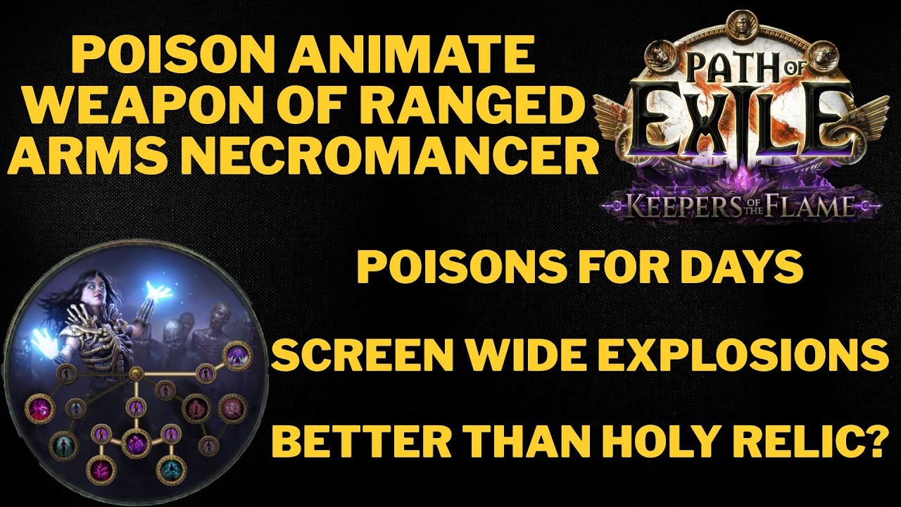POE 3.27 Animate Weapon of Ranged Arms Necromancer - YouTube