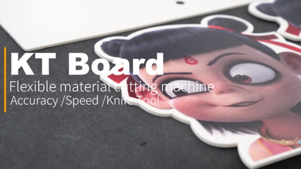 Smart KT board cutting machine Foam board cut - YouTube