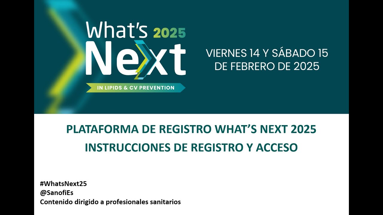 What's Next 25 - Plataforma Spot Me - Regístrate al evento en ...