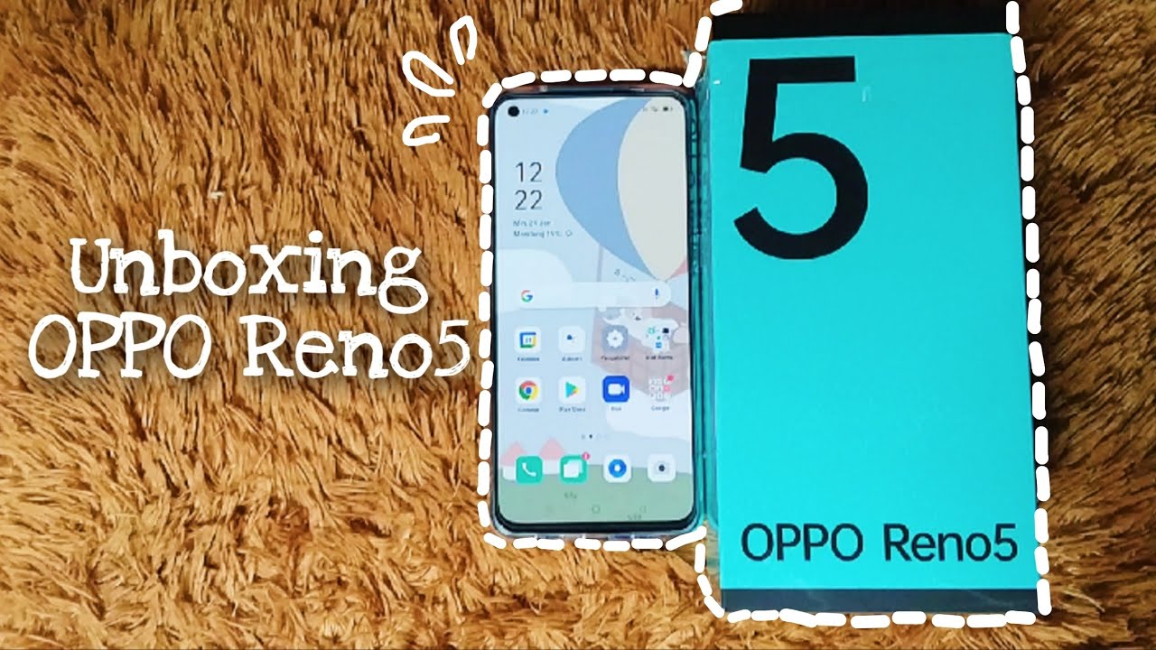 OPPO Reno 5 unboxing 📱| new phone + gift box + aesthetic wallpaper🌈 ...