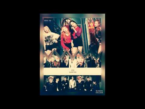 Exo X Blackpink Lotto X Whistle Mashup by RYUSERALOVER NIGHTCORE VERSION