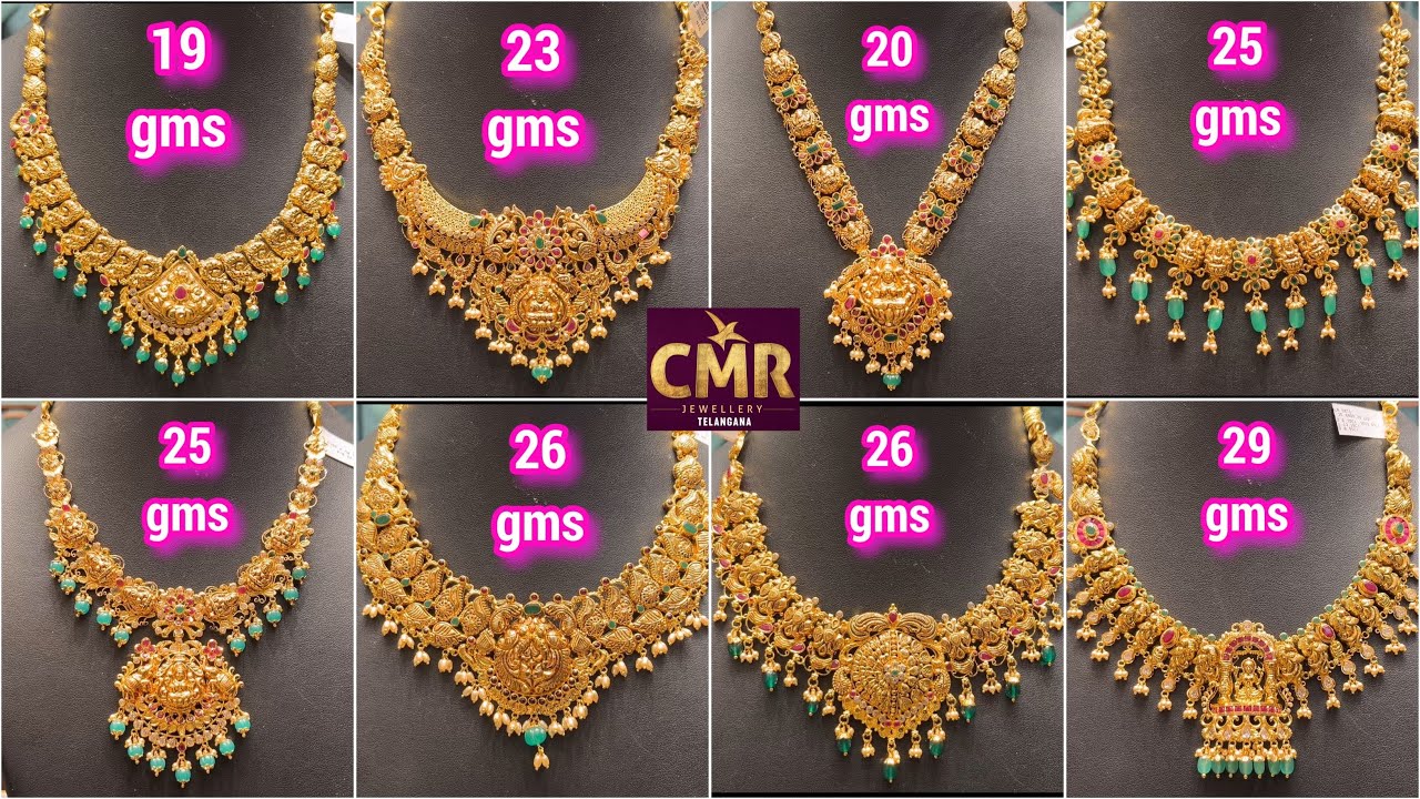 Trendy New Gold Necklaces Collection | New Necklace Designs | CMR ...