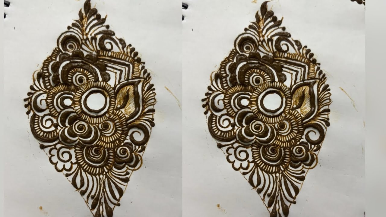 Learn how to make outline mehndi patch ️ ️🫡 full tutorial 👍🏻 - YouTube