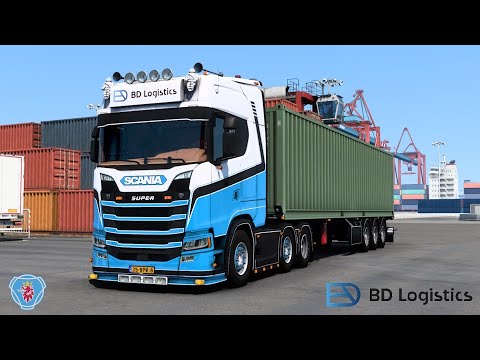 ETS2 [1.48] BD Logistics - Scania 450S 6x2 + Trailer - Standalone - YouTube