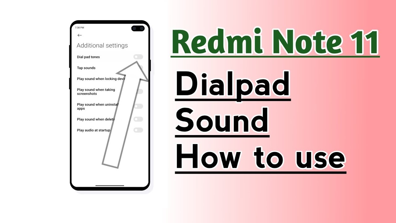 Redmi Note 11 Dialpad Sound How to use - YouTube