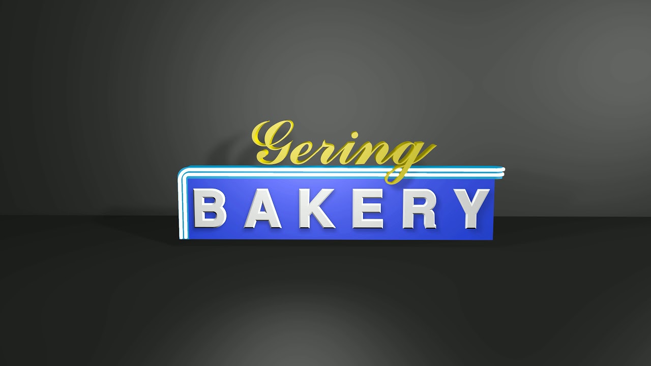 Gering Bakery Logo 3D Animation - YouTube