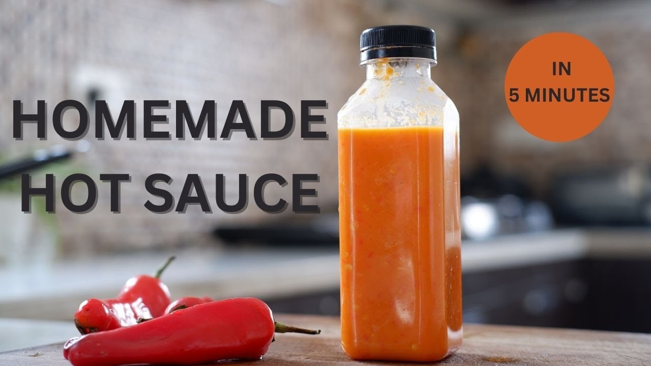 Red chilli sauce recipe - EASY Hot Chilli Sauce in 5 minutes - how to ...